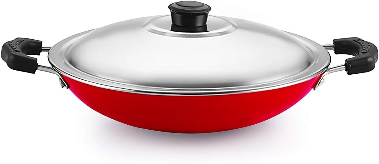 Buy IBELL Premium Non-Stick Aluminium Appam Pan with Lid, Appachatty ...