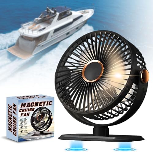 Amazon.com: Cruise Ship Approved Magnetic Fan – Portable Rechargeable ...