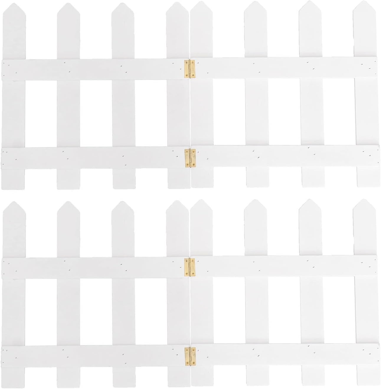 Amazon.com: Beistle 6 Piece Cardstock Paper White Picket Fence Cut Outs ...