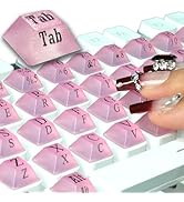 Amazon.com: Zooplan 80 Pcs PC Keyboard Stickers for Long Nails Typing ...