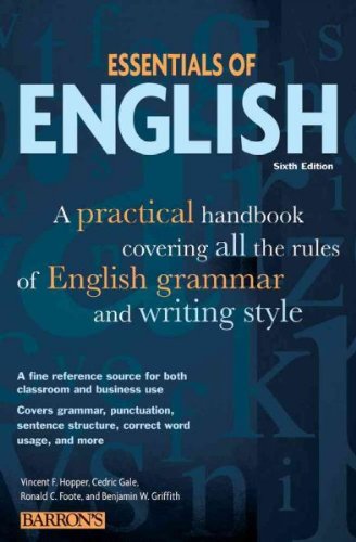 Essentials Of English (Barrons Essentials Of English) Essentials Of ...