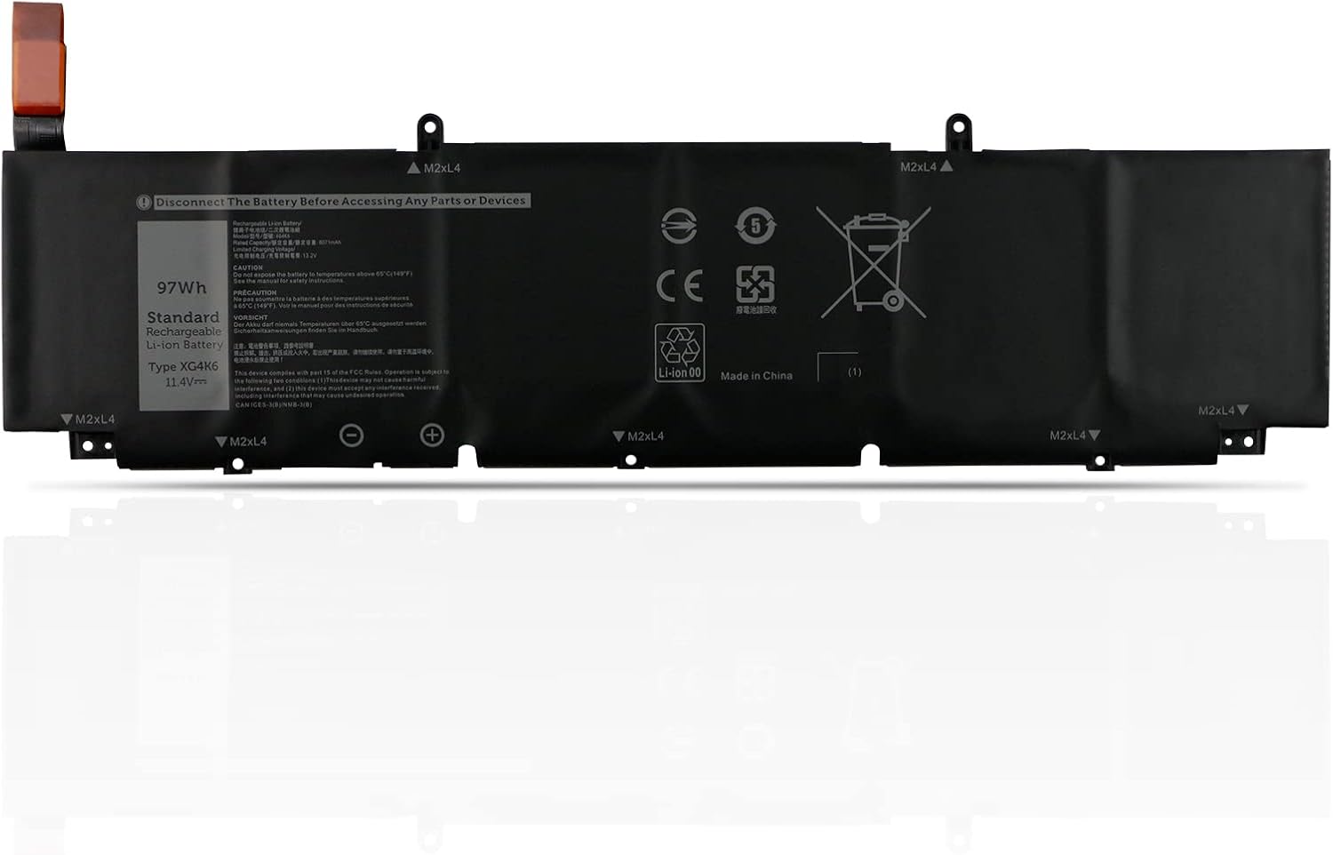 K KYUER 97Wh XG4K6 Laptop Battery for Dell XPS 17 9700 9710 9720 ...
