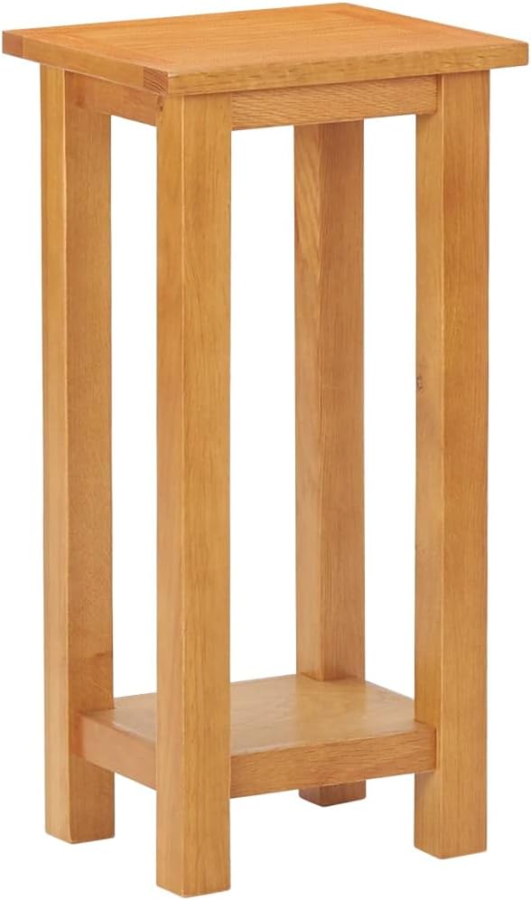 ZQQLVOO Beistelltisch 27x24x55 cm Eiche Massivholz, Console Table ...