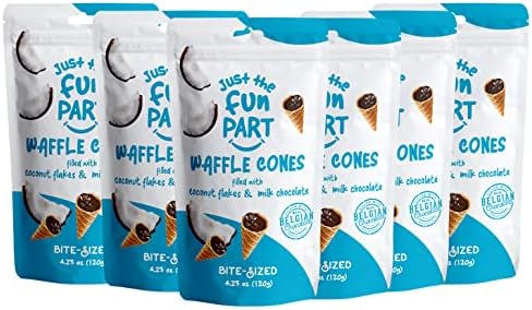 Amazon.com: Just The Fun Part, Bite-Size Crispy Mini Waffle Cones ...