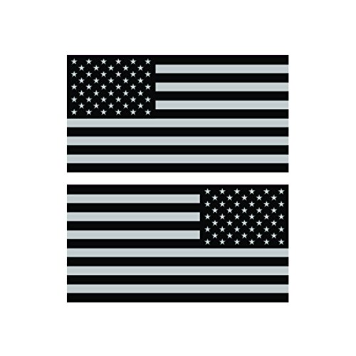 Us Flag Black And White Backwards