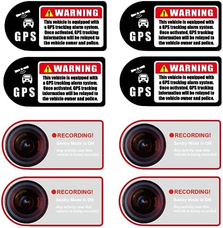 Amazon.com: GOOYOGOO 4Pcs Warning GPS Tracking & 4Pcs Camera Recording ...