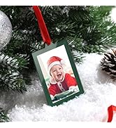 Amazon.com - UNIQOOO 8 Set Christmas Acrylic Rectangle Photo Ornaments ...