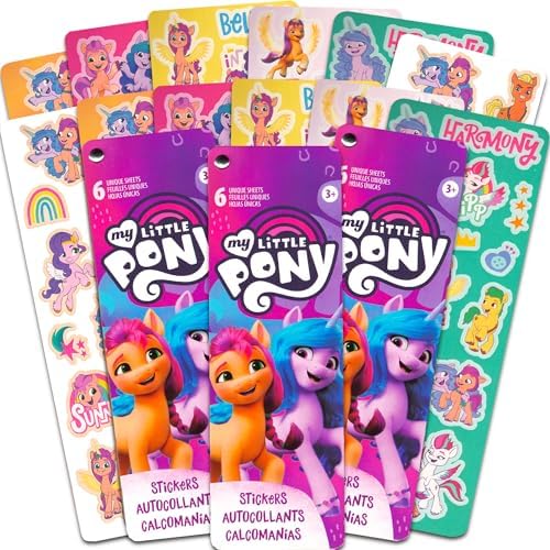 Amazon.com: My Little Pony Stickers Party Favors 16 Sheets - MLP ...