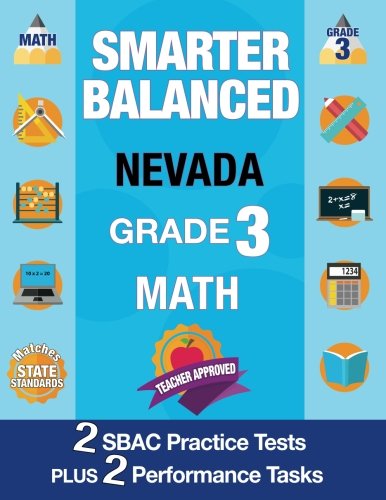 Smarter Balanced Nevada Grade 3 MATH: Workbook and 2 SBAC Math Practice ...