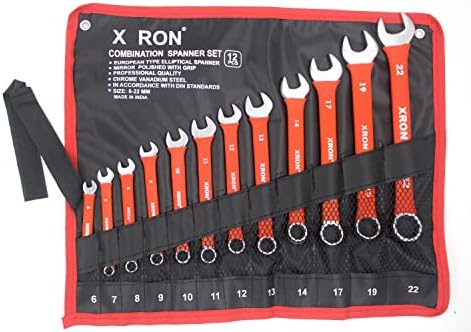 Bosch 15-Piece Combination Wrench Set - Open-End & Ring Spanners, Sizes ...