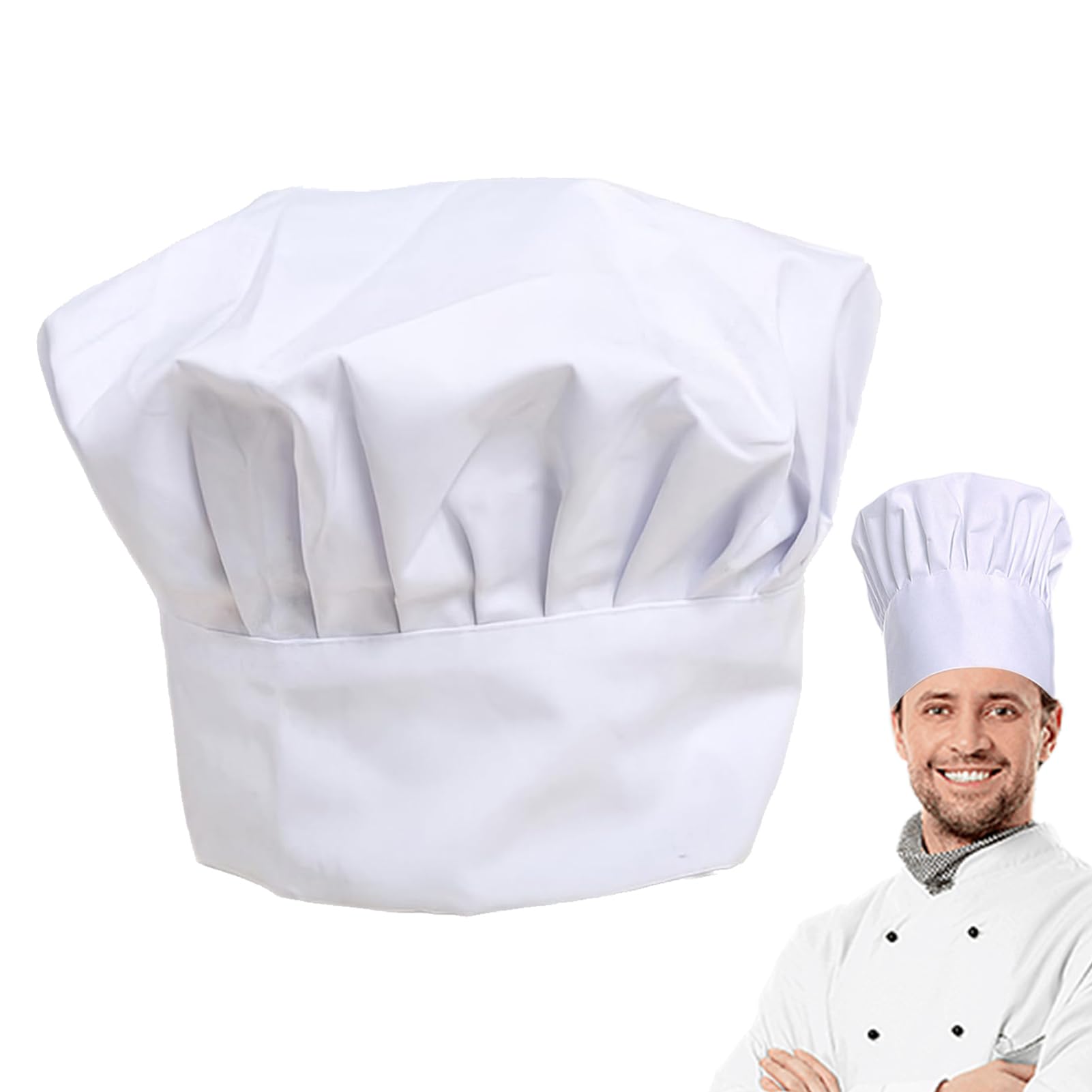 White Chef Hat Chef Hat Twill Colored