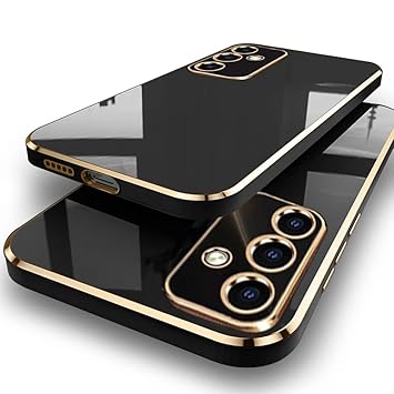 TheGiftKart Luxurious Golden-Plated Back Cover Case for Samsung Galaxy M14 5G | Raised Lips for ...