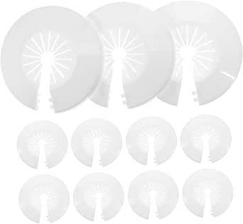 Amazon.co.jp: SEWOART 20PCS Round Ac Pipe Cover Escutcheon Plate Canopy ...