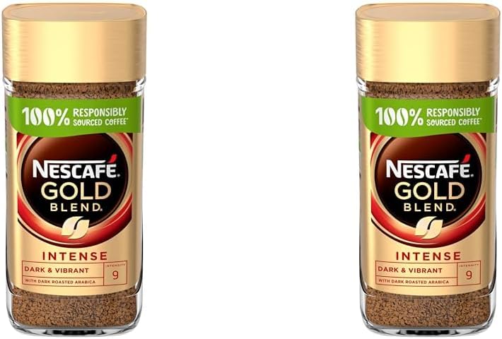 Nescafé Gold Blend Intense Instant Coffee, Rich & Full-Bodied Dark ...
