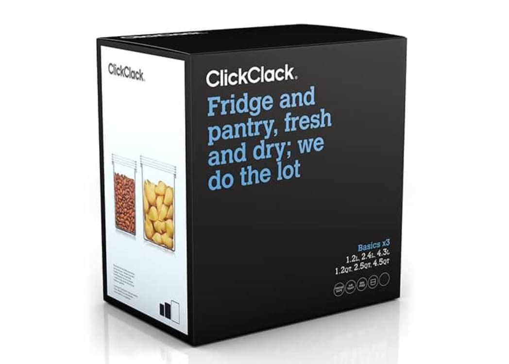 Buy Click Clack Basics Storage Containers, Large Airtight Canister, Set ...