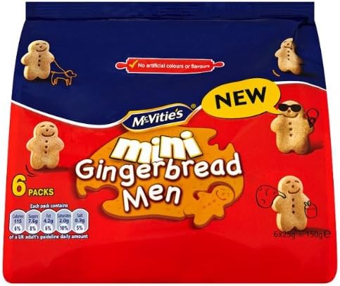 McVitie's Mini Gingerbread Man 24 x 25g : Amazon.com.be: Grocery