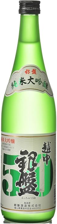 Amazon.co.jp: 銀盤酒造 純米大吟醸 越中50 [ 日本酒 純米大吟醸 15度 日本 富山県 720ml 瓶 ] : 食品・飲料・お酒
