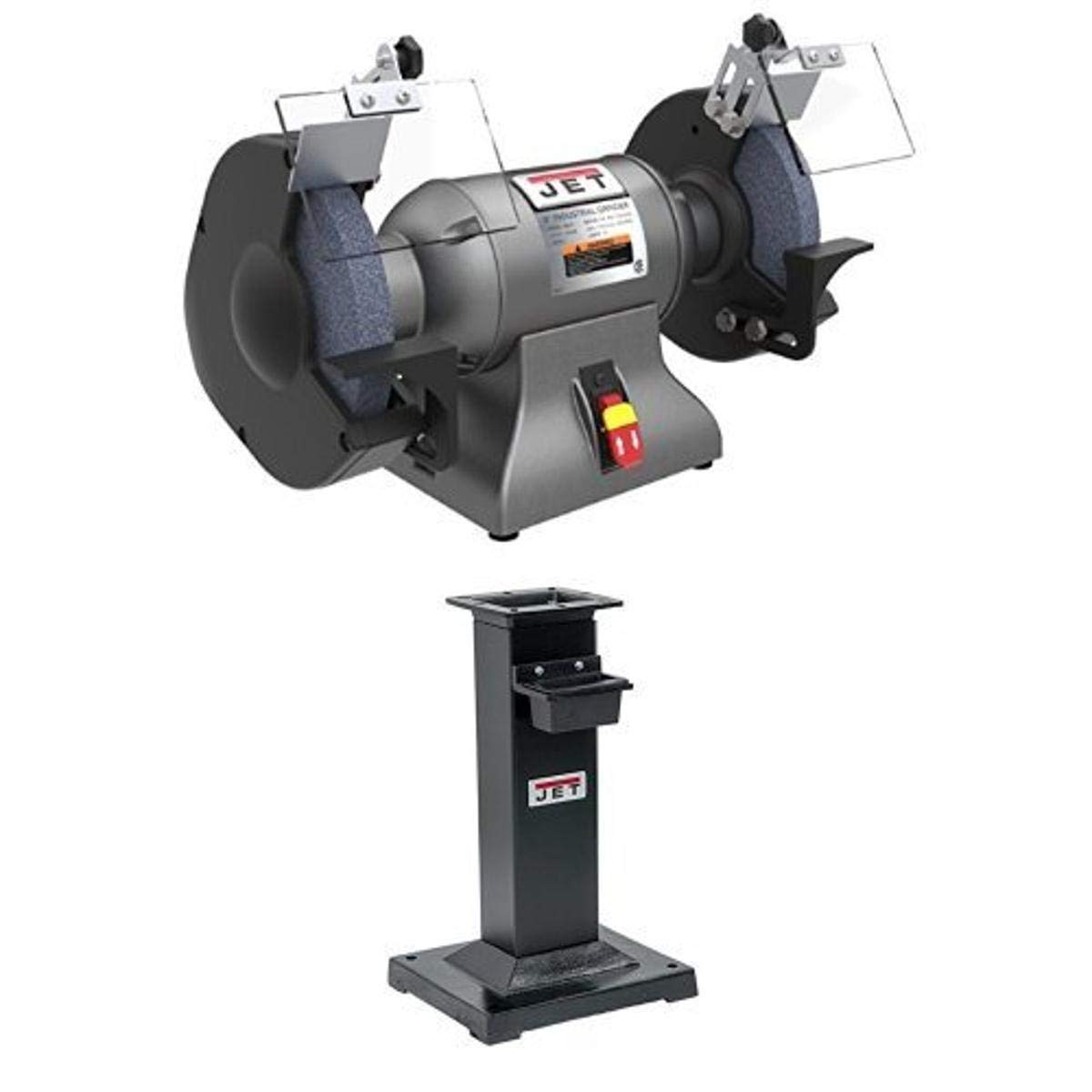 Jet 578008 1 hp 8 Industrial Bench Grinder with DBG-Stand for IBG-8 ...