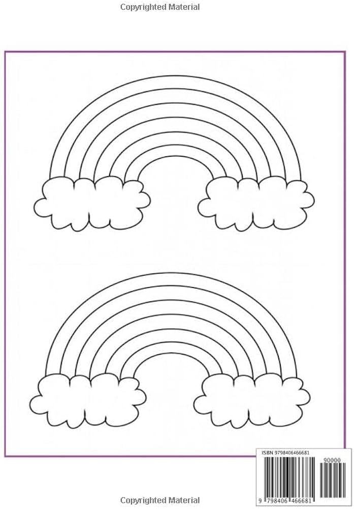 rainbow printable coloring pages
