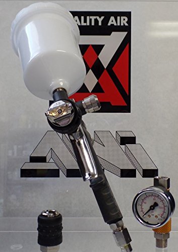 ANI HVLP R150 250 cc Mini Spray Gun silver FREE NYLON CUP FREE AIR ...