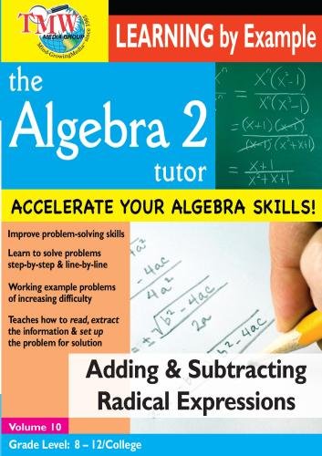 Amazon.com: Algebra 2 Tutor: Adding & Subtracting Radical Expressions ...