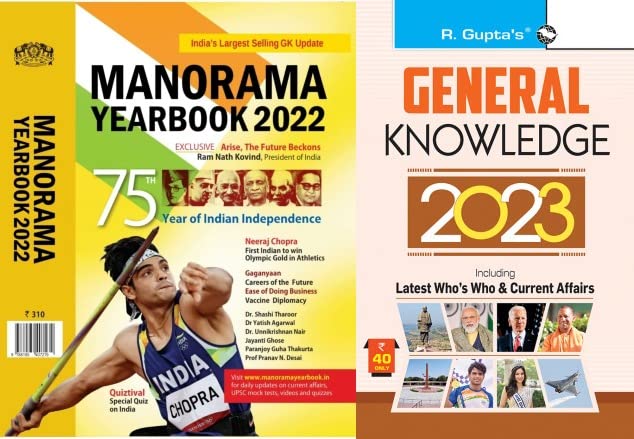 Buy Genuine Manorama Yearbook With R. Gupta's General Knowledge 2023 ...