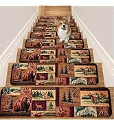 Amazon.com: ASPMIZ Rustic Cabin Rug 2x7 Runner, Lodge Bear Moose Deer ...