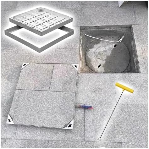 Heavy Duty Custom Metal Manhole Cover & Frame Recessed Stainless Steel ...