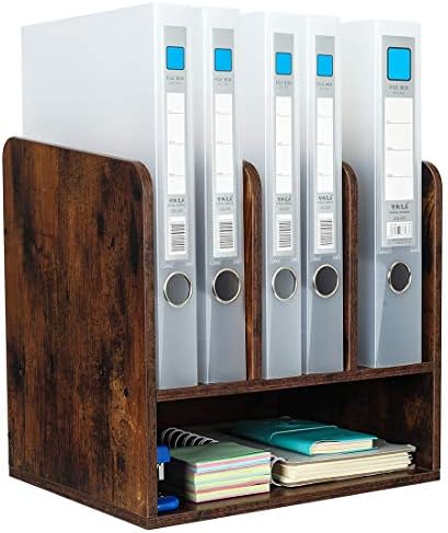 EasyPAG Wood Desktop 4 Tier A4 in Tray Office Desk Tidy File Holder ...