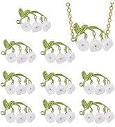 Amazon.com: Beadthoven 28pcs Crystal Glass Rose Flower Charms 14 Colors ...