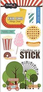 Amazon.com: Fair Food Cardstock Scrapbook Stickers (60461)