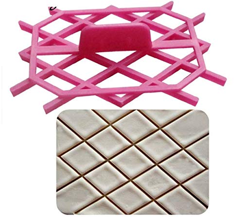 Buy S.Han Plastic Diamond Fondant Quilt Mould Shape Cutter Set ...