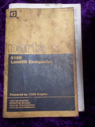 Caterpillar 816B Landfill Compactor OEM Parts Manual: Caterpillar 816B ...