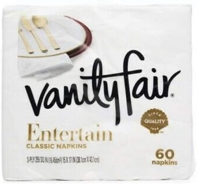 Amazon.com: Generic Vanity Fair Napkins Entertain Classic 3-ply, 60 ...