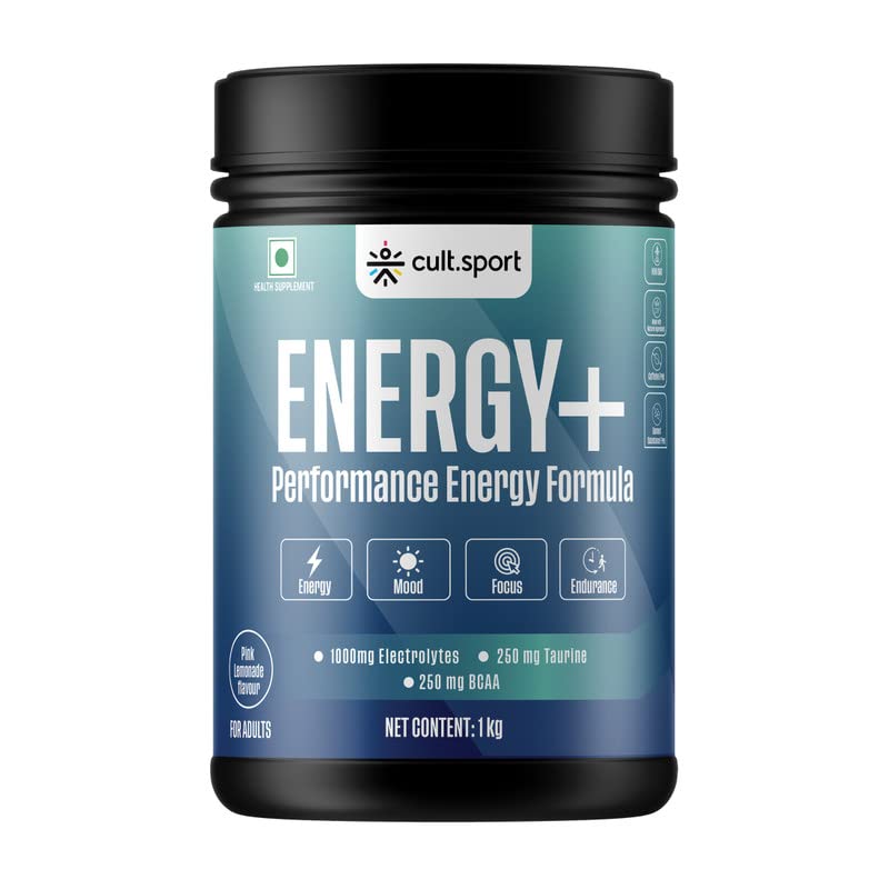 Cultsport Energy + | Electrolyte Powder | Instant Hydration, Energy ...