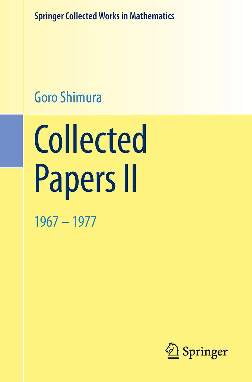 Collected Papers II: 1967–1977 (Springer Collected Works in Mathematics ...