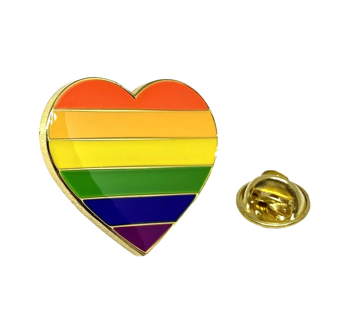 Amazon.com: Heart LGBTQ Gay Pride Lapel Pin Brooch - Lesbian ...