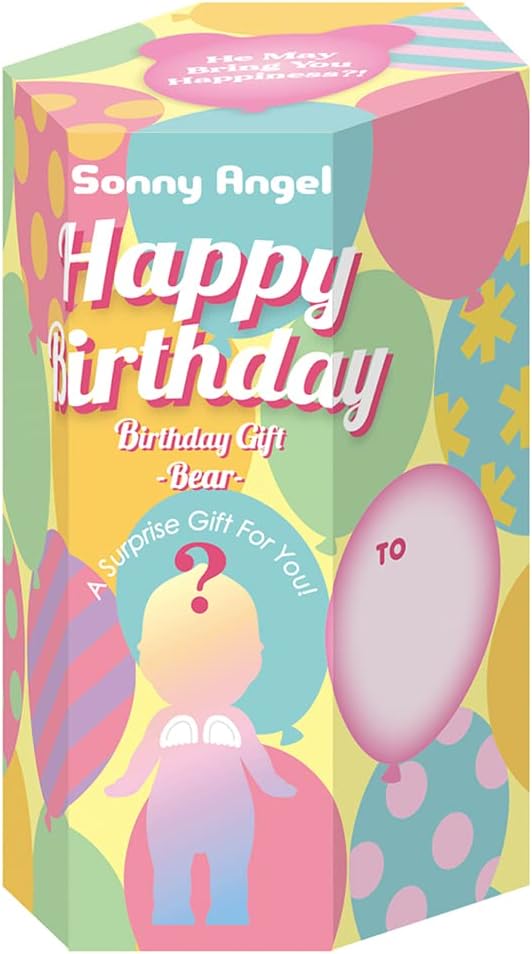 Amazon.com: Sonny Angel Birthday Gift Bear 2021 - Original Mini Figure ...