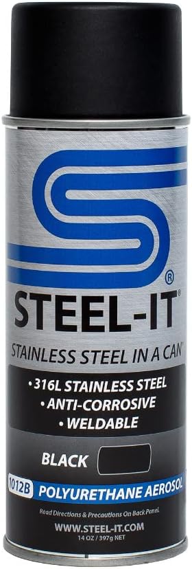 Amazon.com: Steel-It Polyurethane Aerosol Steel, Black Stainless Steel ...