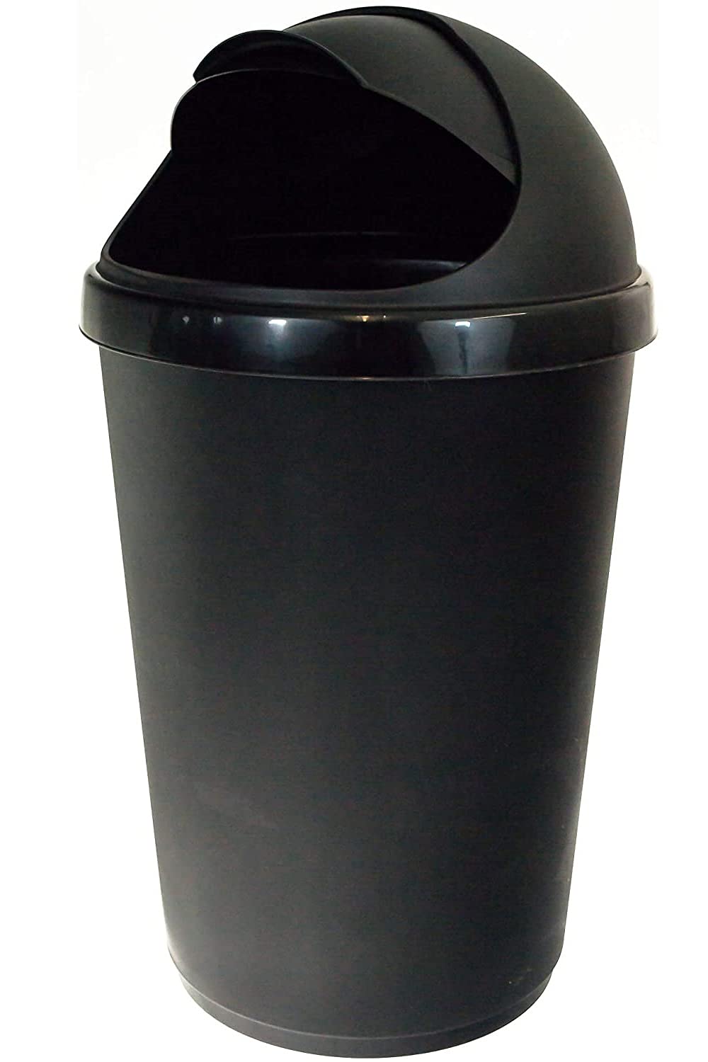 Plastic Bullet Bins 50l Wastepaper Recycle Dustbin Flap Lid Kitchen ...