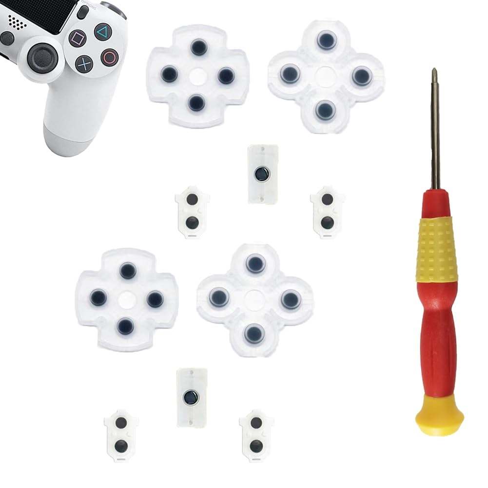 Amazon.com: 2 Sets Silicone Conductive Rubber Pads Replacement for ...