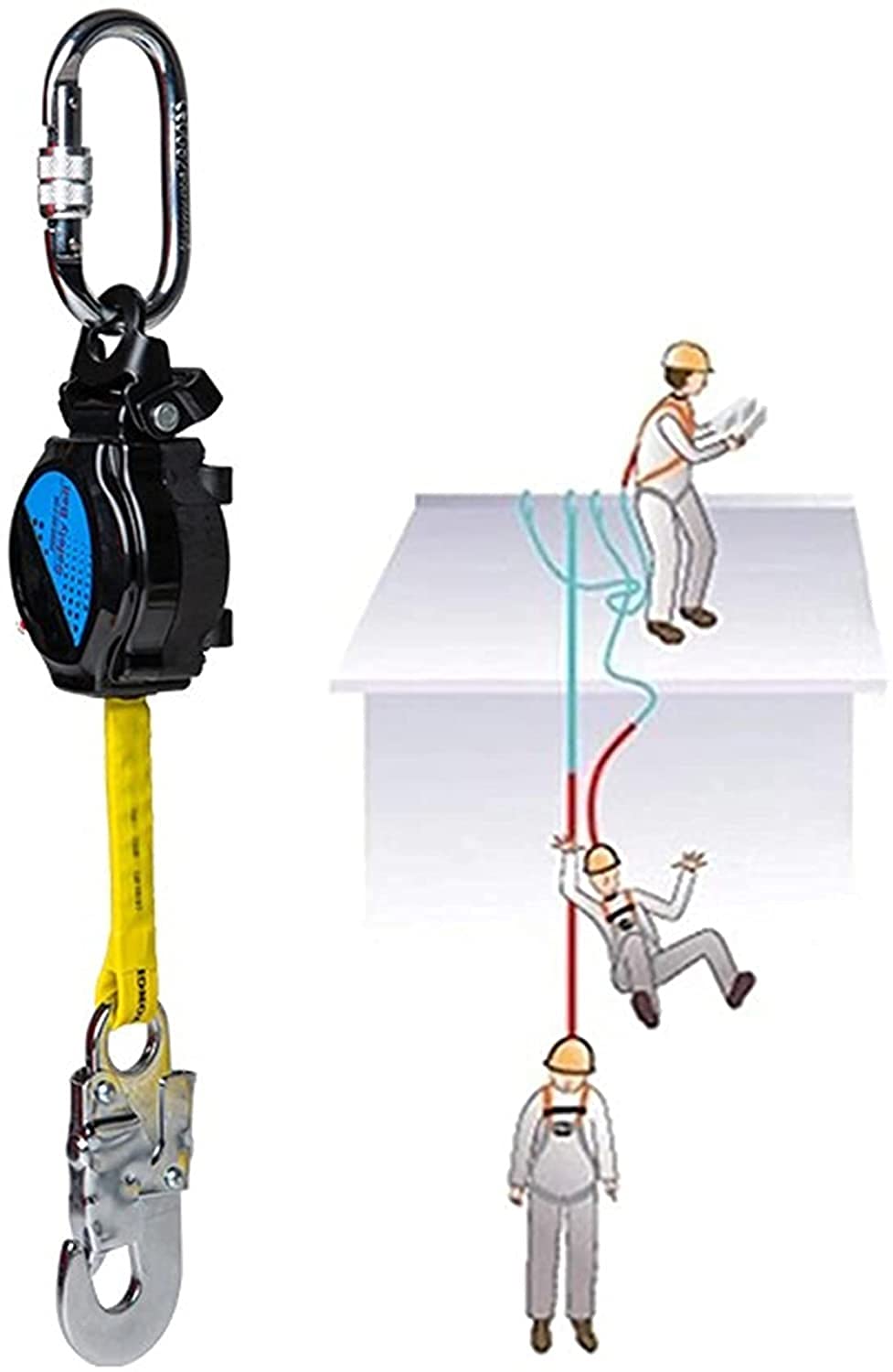 Buy Portable Self Retracting Lifeline Fall Restraint Device,Safety Fall ...