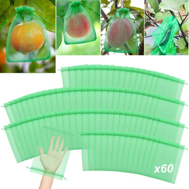 Amazon.com : Pannow 100Pcs Plant Protect Bag, Garden Netting Bag ...