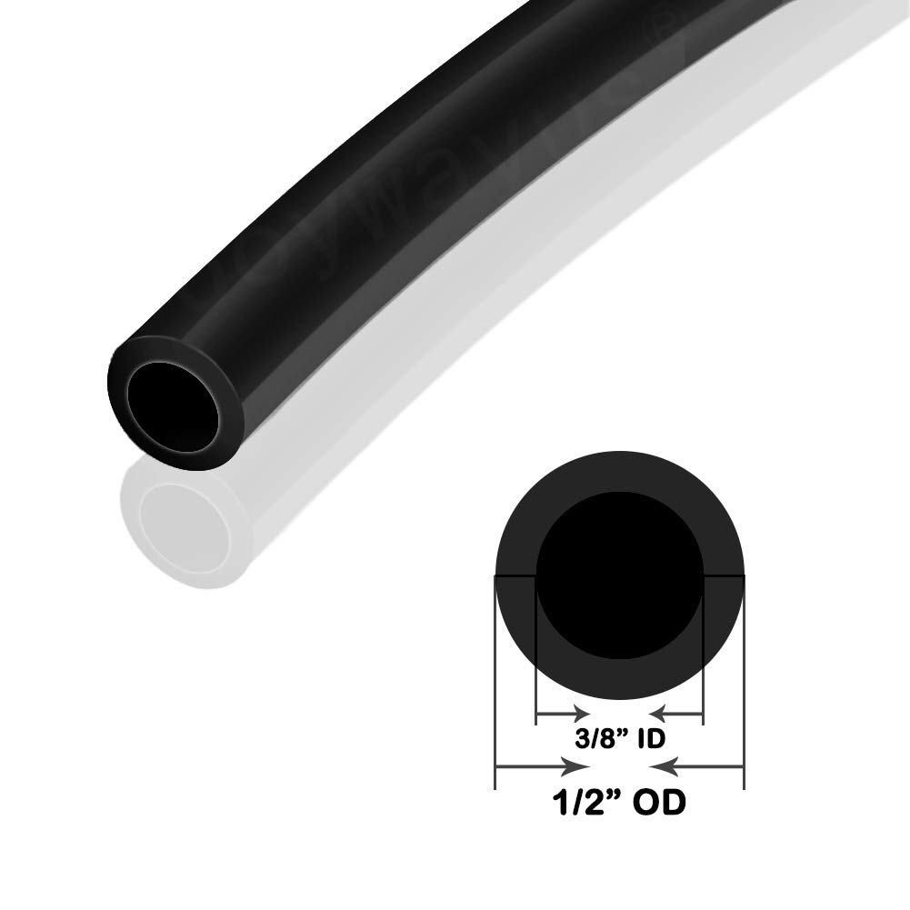 Snapklik.com : 1/2 OD 164Ft Black Pneumatic Tubing Pipe Pu Air Tubing ...