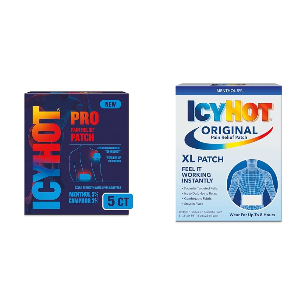Amazon.com: Icy Hot Pro No-Mess Pain Relief Patches with Menthol ...