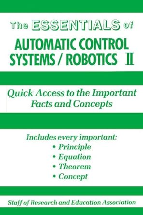 Buy Automatic Control Systems/Robotics: v. 2 (Essential Series) Book ...