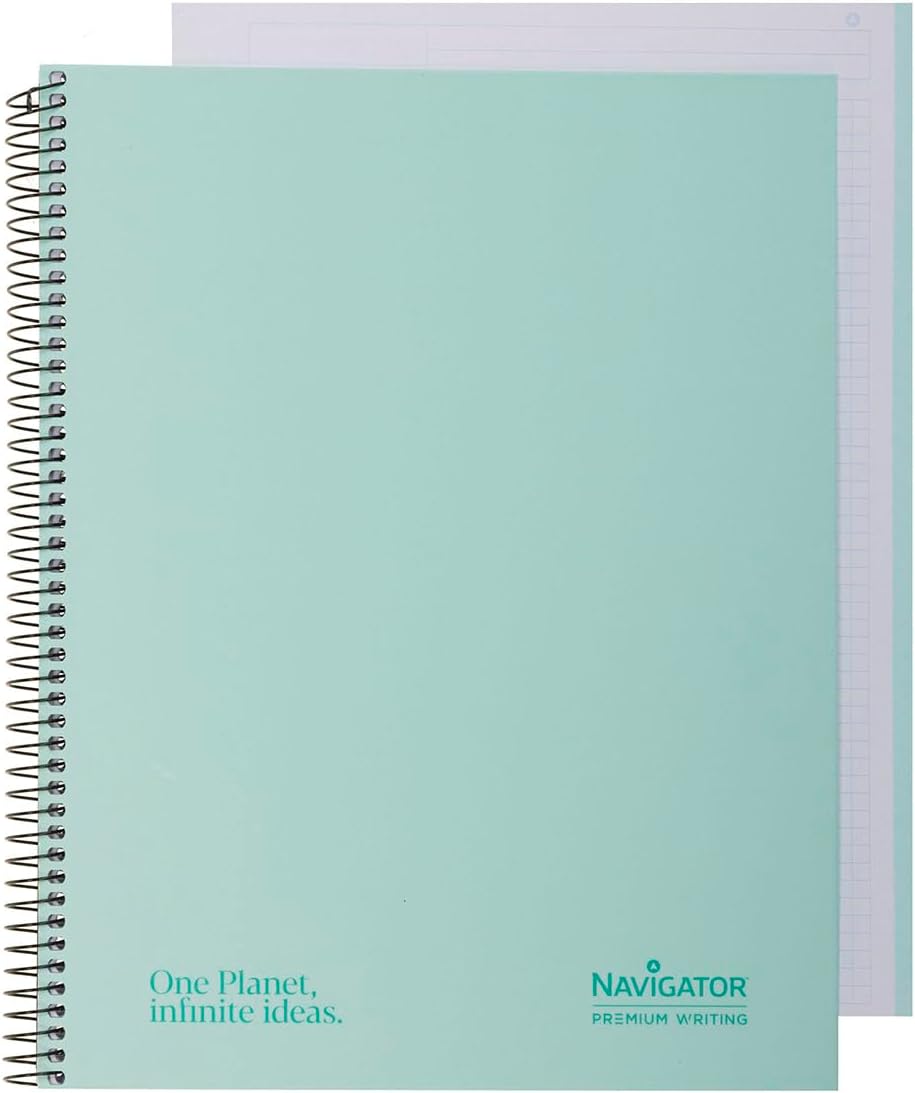 Amazon.com : Navigator | A4 Notebook Extra Hard Cover | 5 x 5 | Mint ...