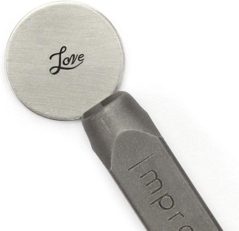 Amazon.com: ImpressArt - Love Fancy Script Signature Metal Design Stamp ...