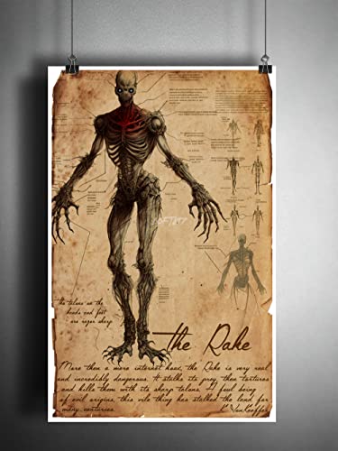 Amazon.com: The Rake, creepypasta urban legend art, myths monsters and ...