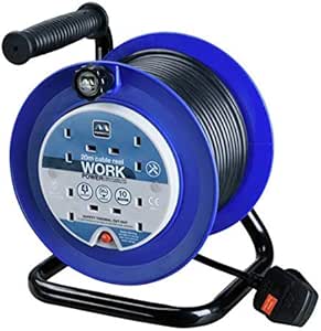 Masterplug 4 Socket Cable Reel - 20m : Amazon.co.uk: DIY & Tools